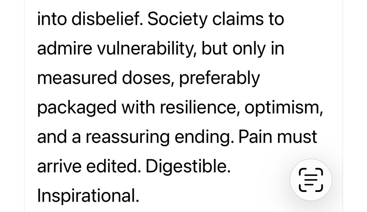 The Burden of Honesty in Suffering – From Famine to Feast
